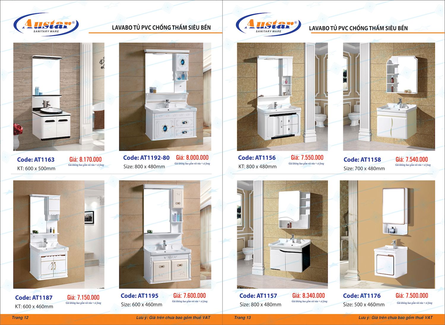 Thiết bị vệ sinh Austar, Bảng giá Austar, Austar Catalogue, Austar Logo ...