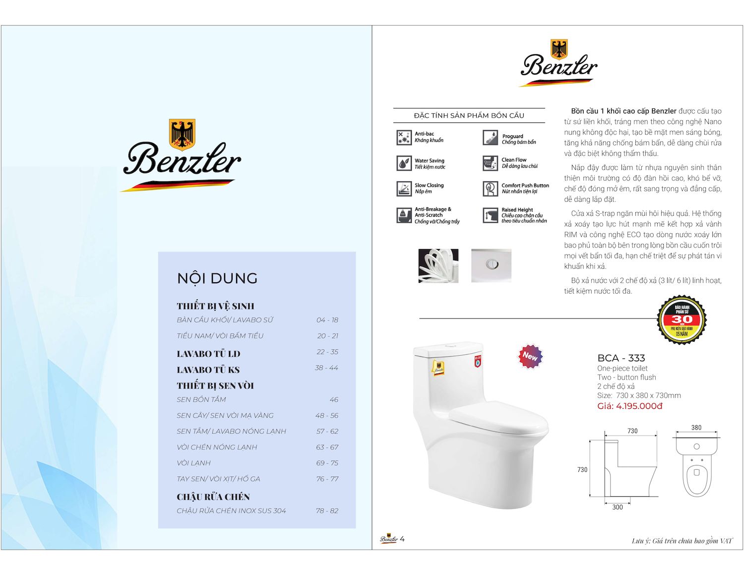 Thiết bị vệ sinh Benzler, Benzler Viet Nam, Benzler Bình Dương, Đại lý ...