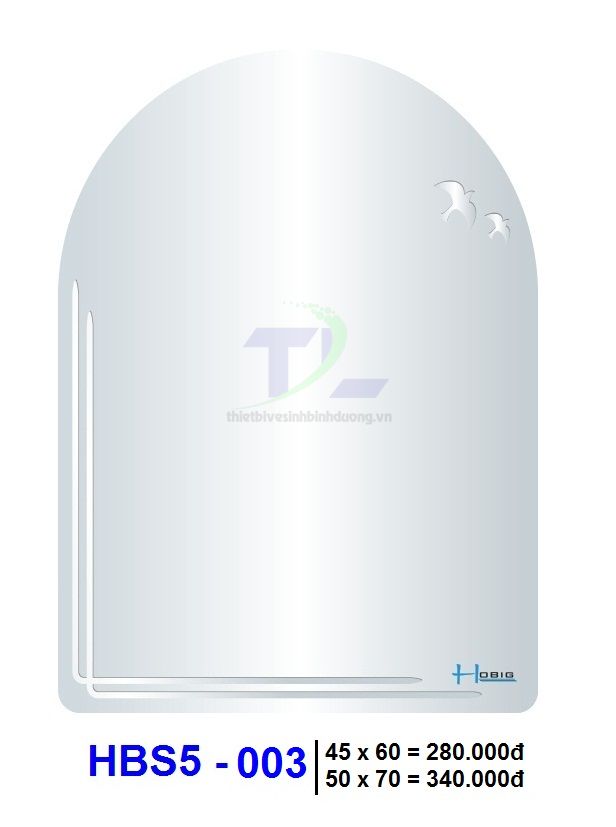 Gương soi phòng tắm HOBIG HBS5-003, Gương soi, gương trang điểm, gương ...