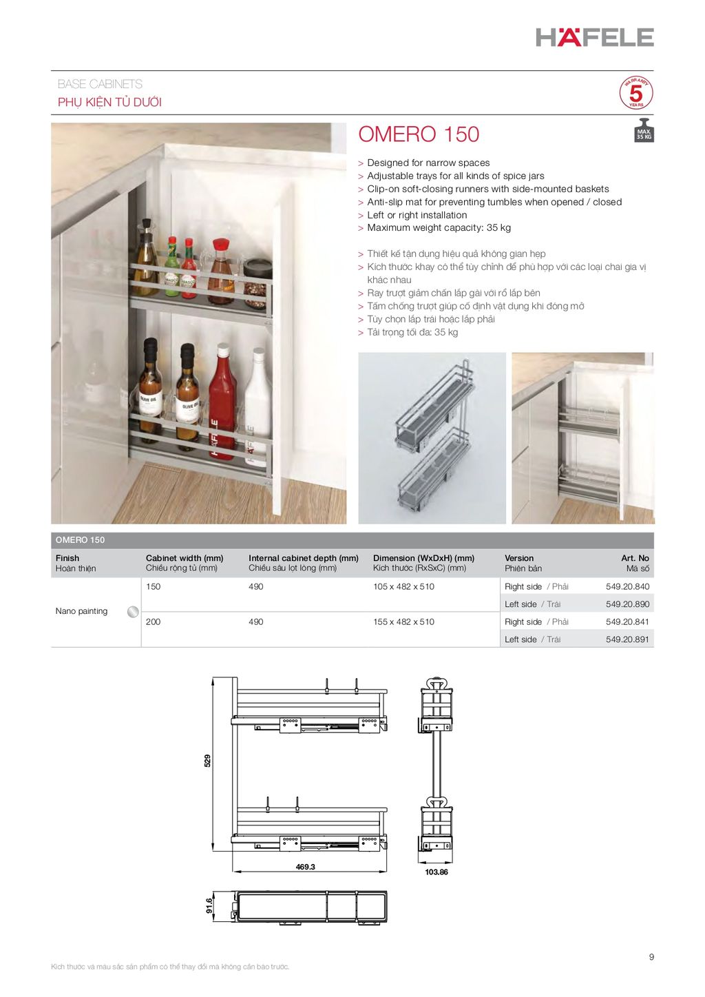 Hafele Việt Nam, Bảng giá Hafele, CATALOGUE Hafele, mới nhất, phụ kiện ...