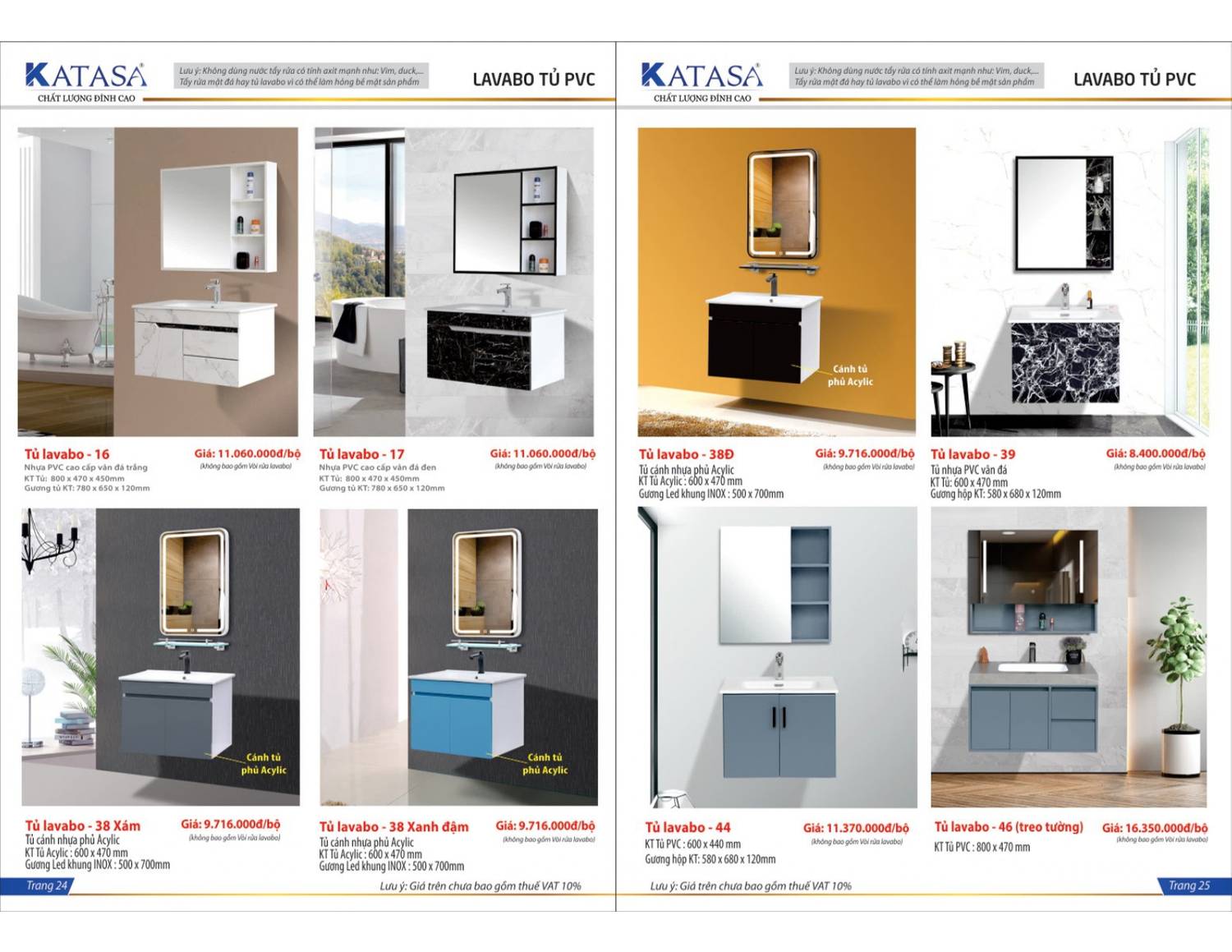 Thiết bị vệ sinh Katasa, Bảng giá Katasa, Catalogue Katasa, Katasa Bình ...