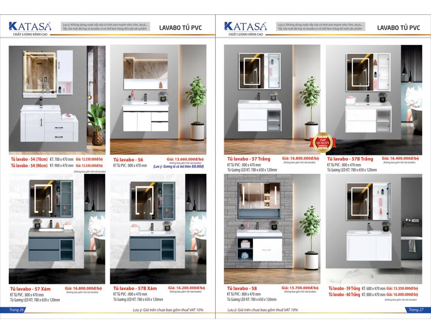 Thiết bị vệ sinh Katasa, Bảng giá Katasa, Catalogue Katasa, Katasa Bình ...